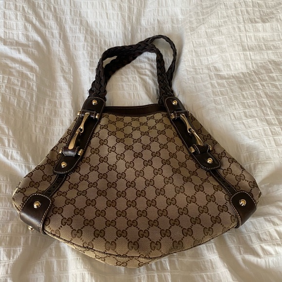 Gucci | Bags | Gucci Handbag In Brown | Poshmark